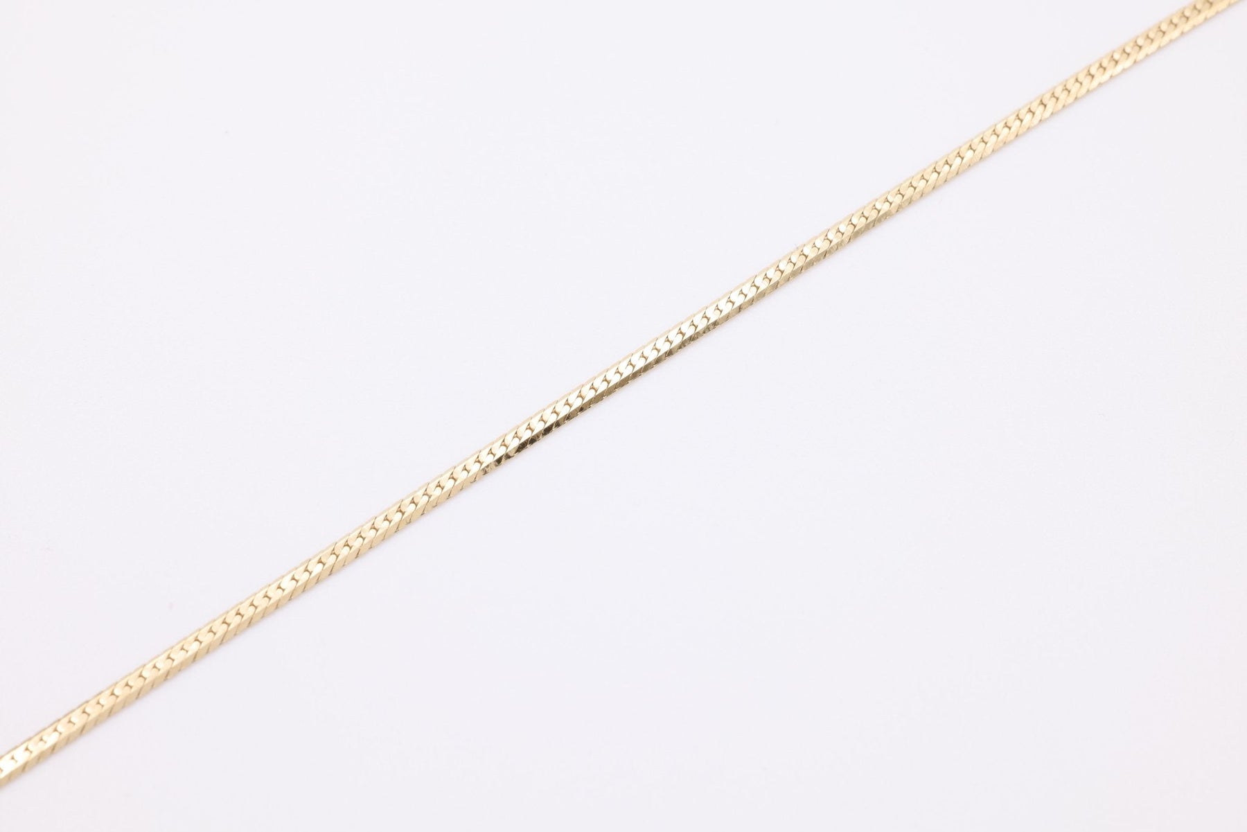 2mm Ava Thin Herringbone Chain, 14K Gold Overlay Plated, Wholesale Jew