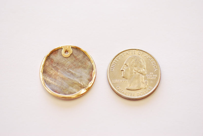 Wholesale Charms - Capiz Windowpane Oyster Shell Circle Charm ...
