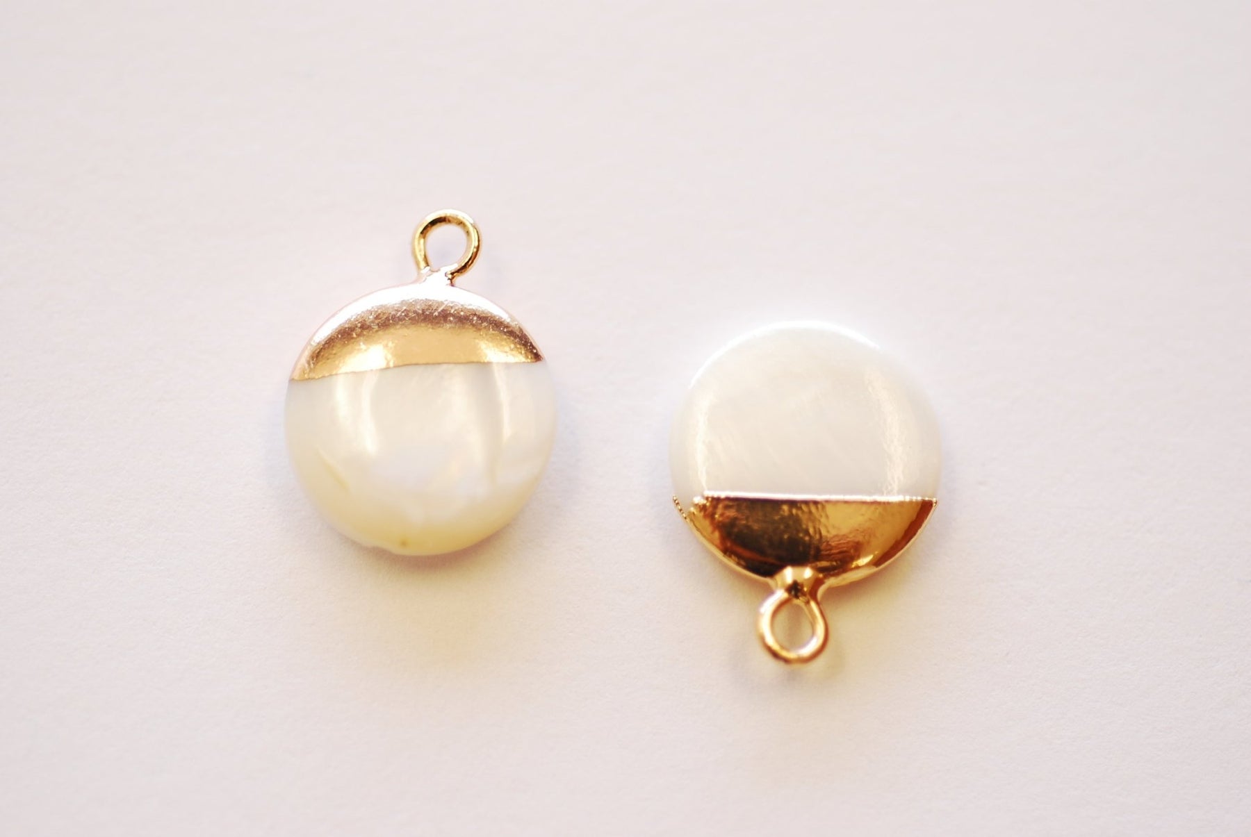 Wholesale Charms - Freshwater Pearl Shell Drop Charm - Natural Pearl ...