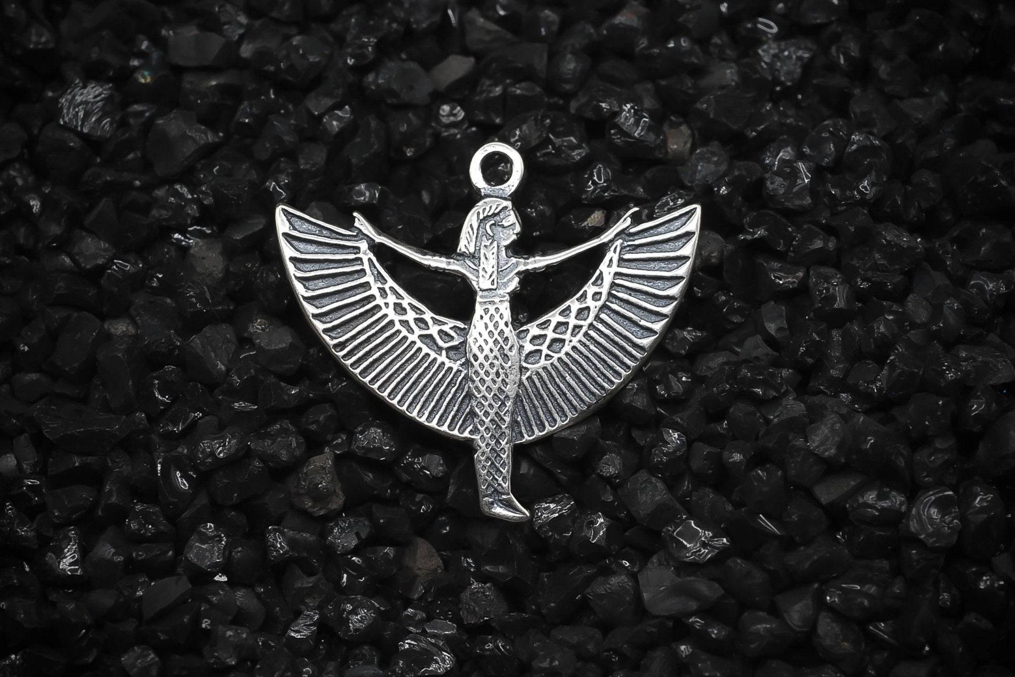 Isis Nut Winged Goddess of the Sky Standing Ancient Egyptian Charm | 9