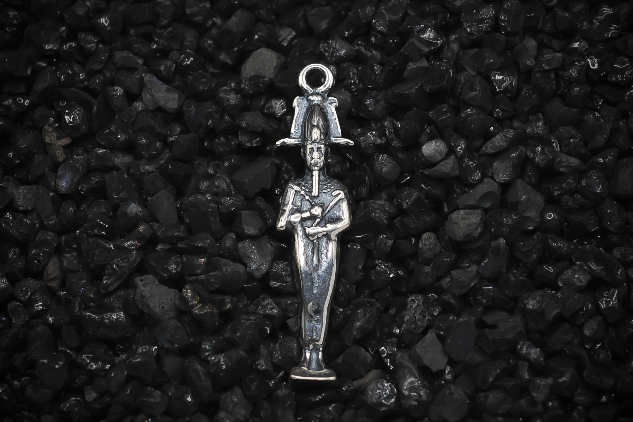 Osiris God of Fertility Ancient Egyptian Charm | 925 Sterling Silver,