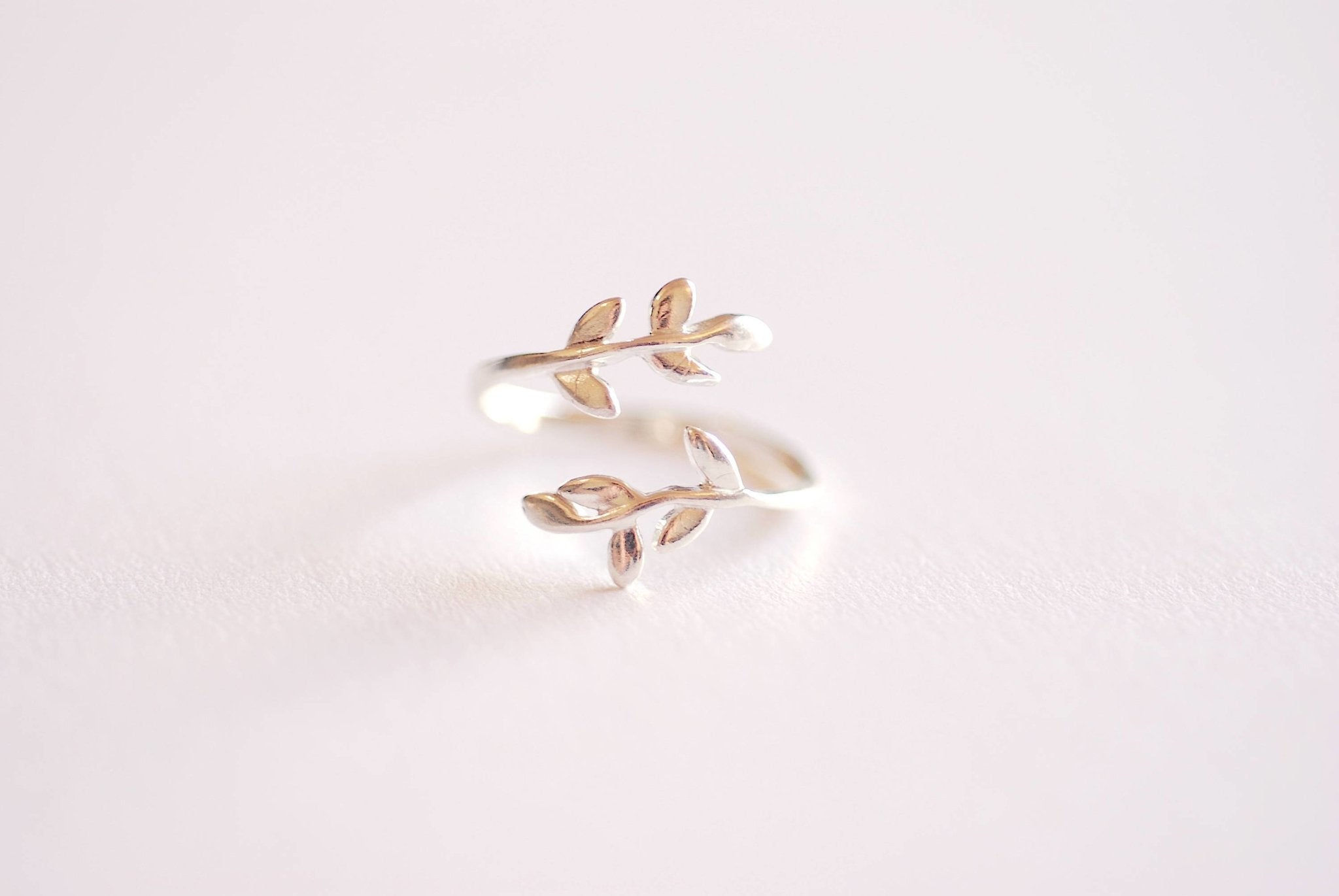 Wholesale Ring Jewelry - Sterling Silver Leaf Branch Ring, Gold Leaf ...
